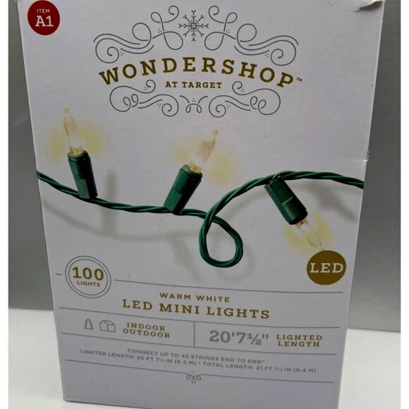 Wondershop | Holiday | Wondershop Warm White Led Mini Lights 0 Count ...